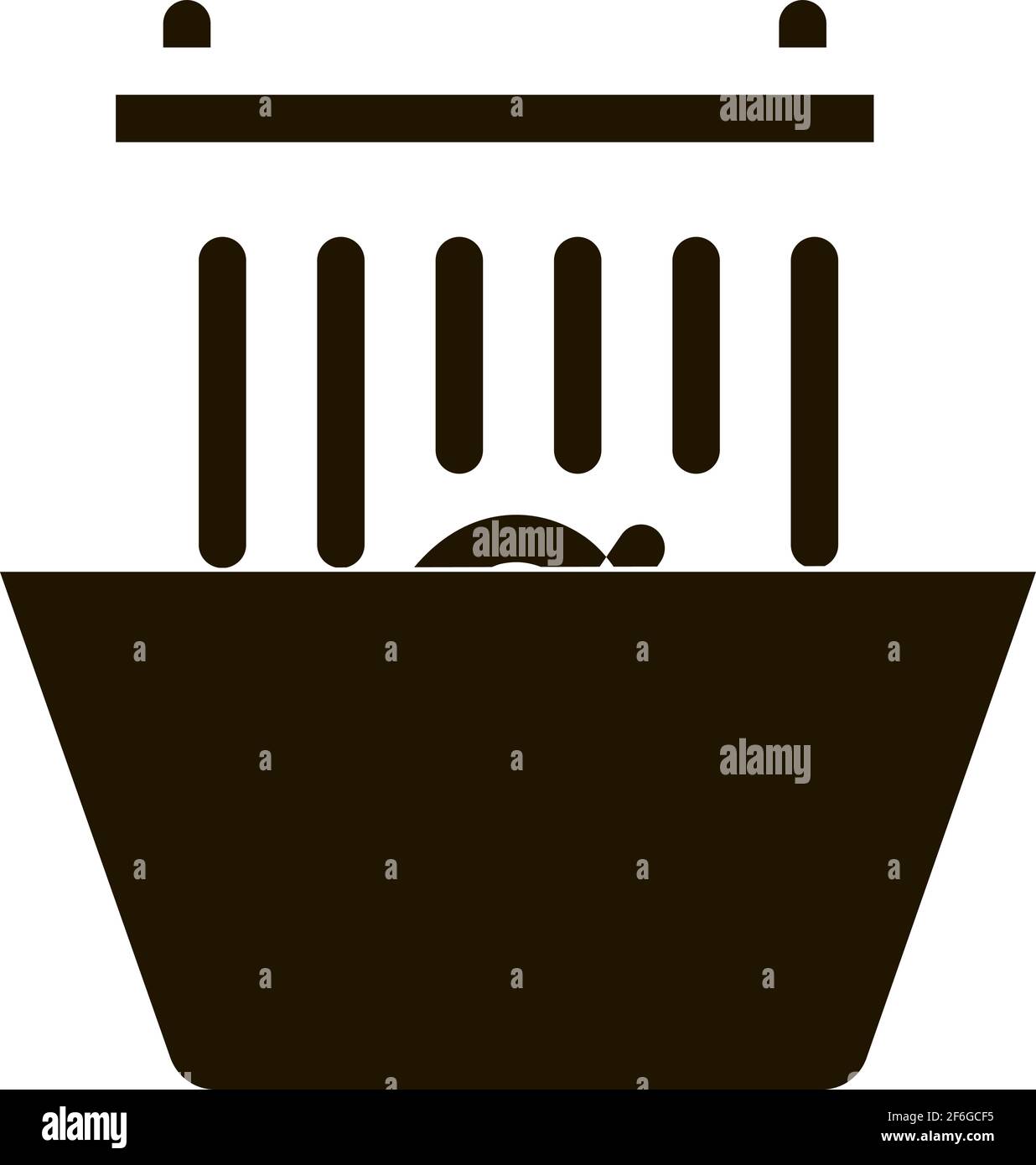 apple fruit wash icon Vector Glyph Illustration Stock Vector Image ...