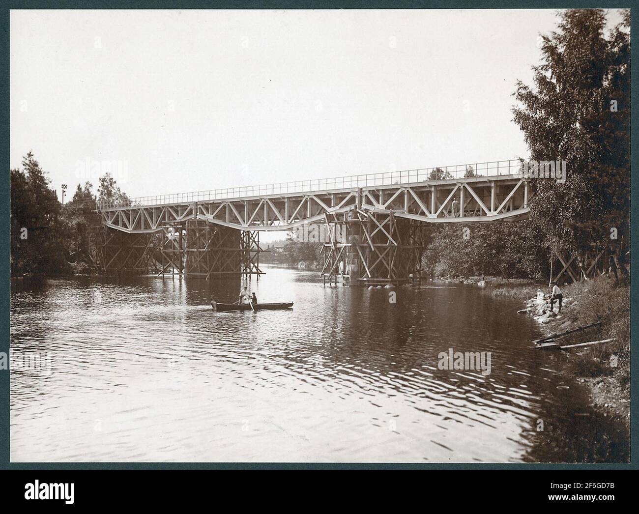 Bridge over the lete river at Degerfors Stock Photo - Alamy
