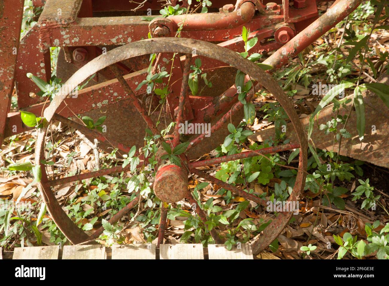 Old rusty farming equipment Stock Photo - Alamy