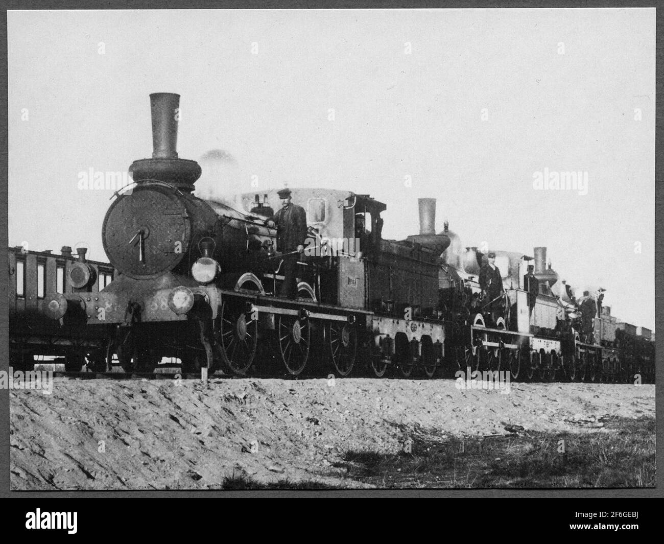 The state railways, SJ GC 88 "Tyr" and SJ Ga 159 "Skjalf Stock Photo ...