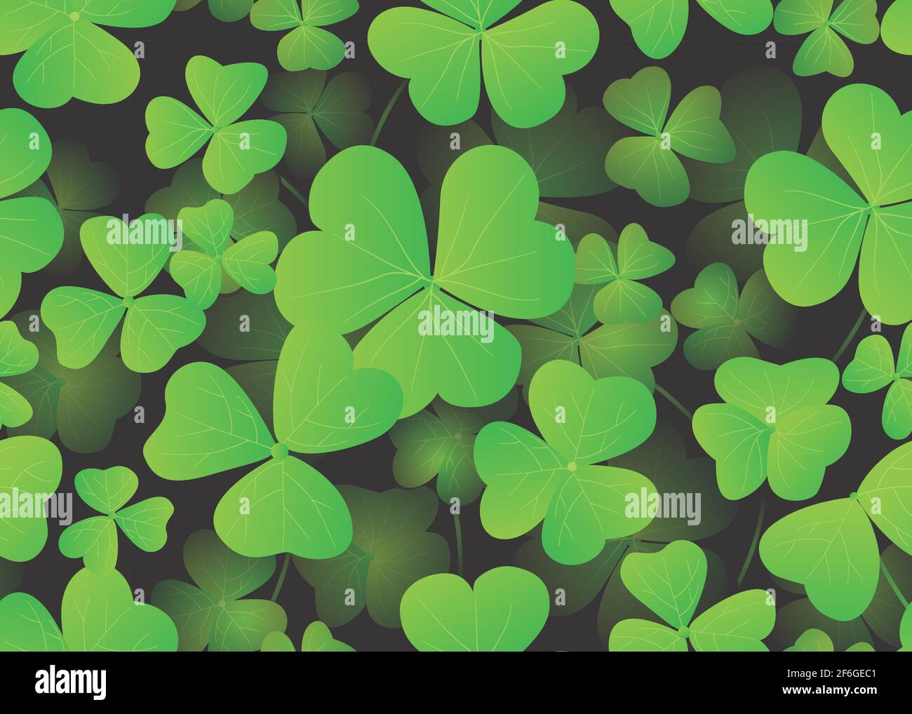 Seamless clover leaves pattern Background Stock Vector Image & Art - Alamy
