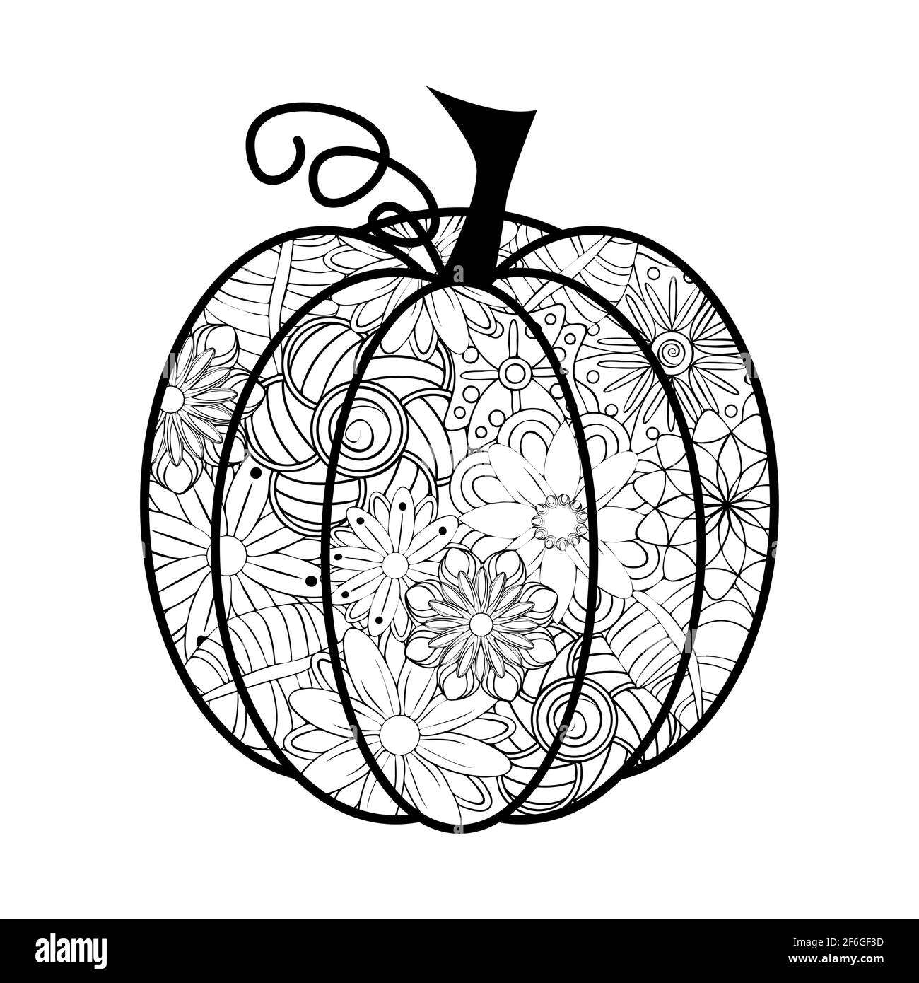 Halloween Doodle Coloring Pages