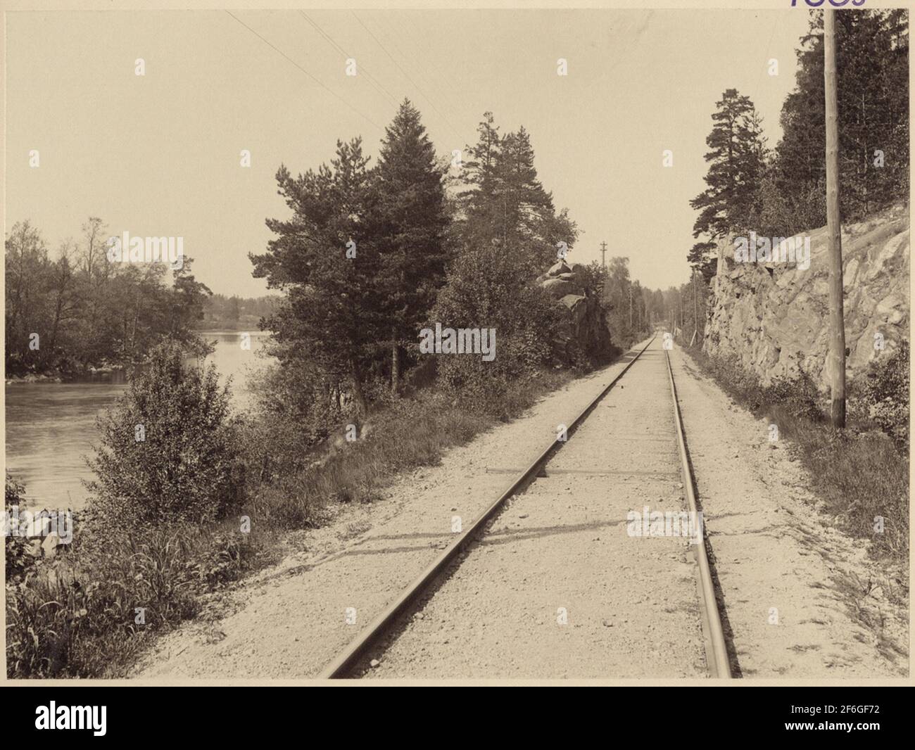 Line picture south of Skogstorp Stock Photo - Alamy