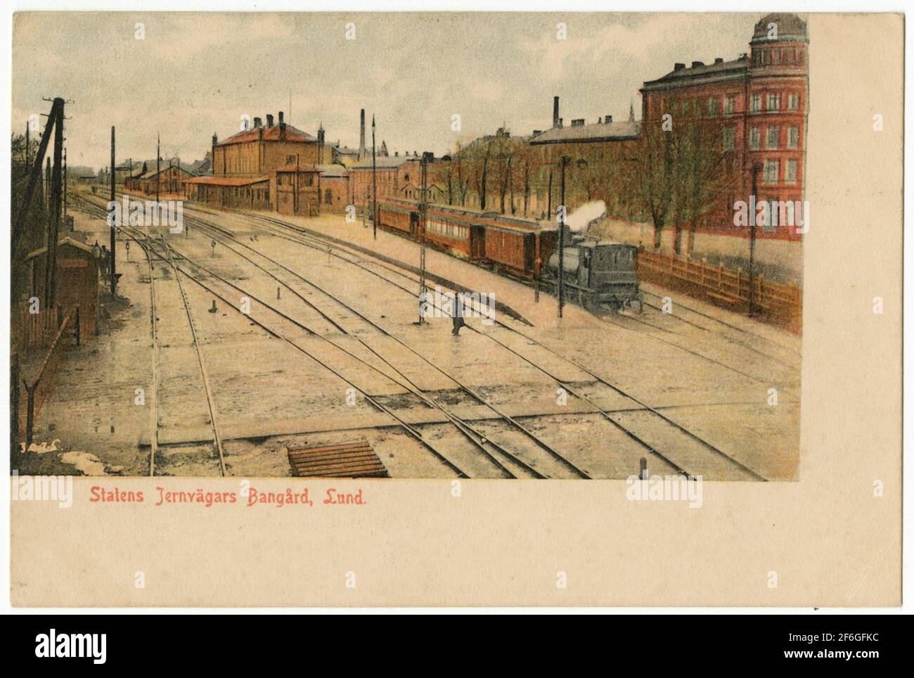 The railroad at Lund Station Stock Photo - Alamy