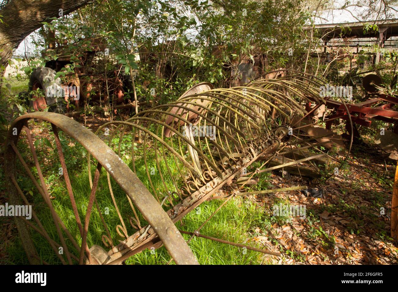 Old rusty farming equipment Stock Photo - Alamy