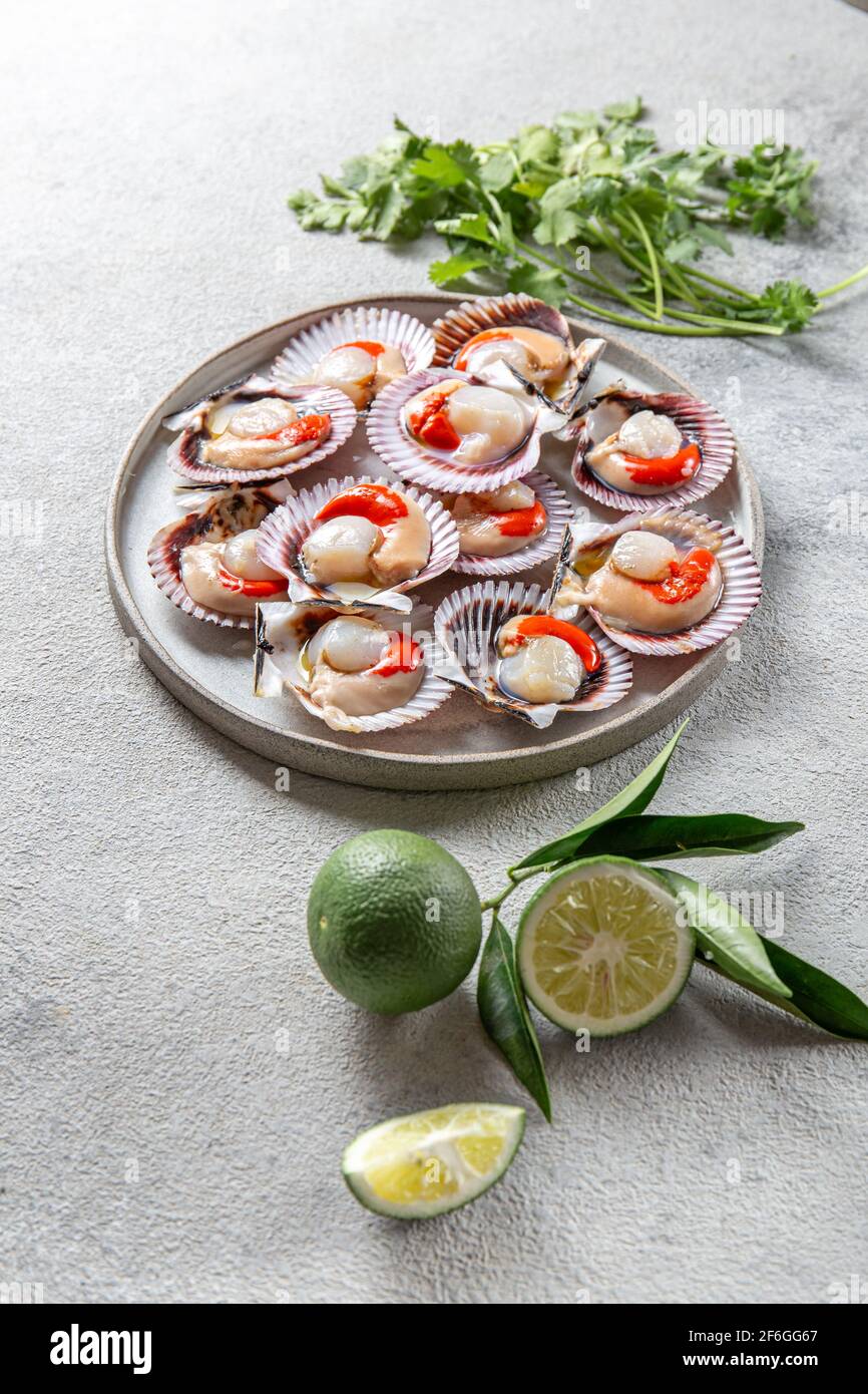 Scallops Fish High Resolution Stock Photography and Images - Alamy