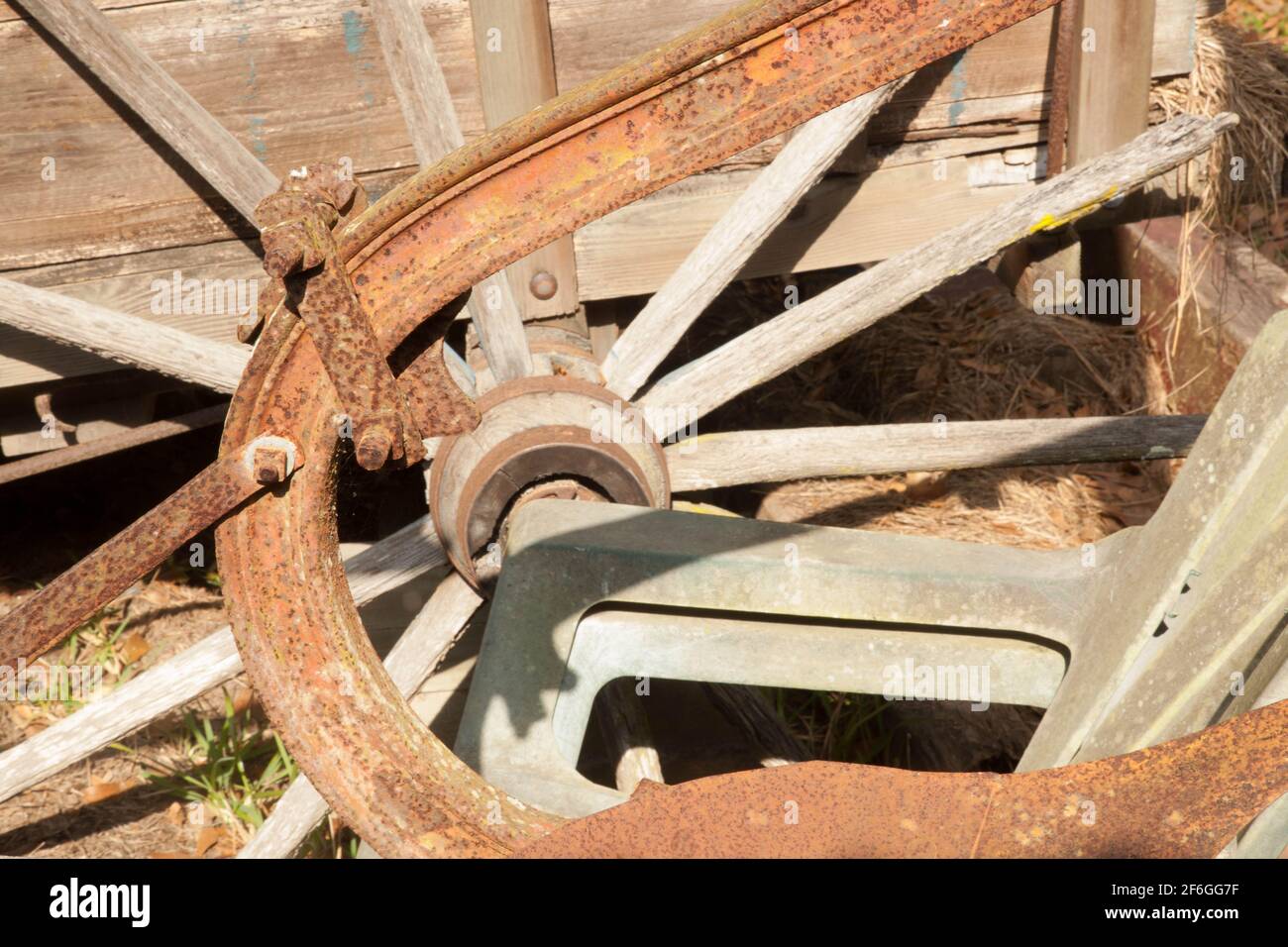 Old Farm equipment stored and rusty Stock Photo - Alamy