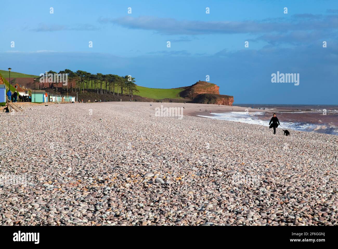 Pebble Beach, Budleigh Salterton, East Devon. England, UK Stock Photo ...