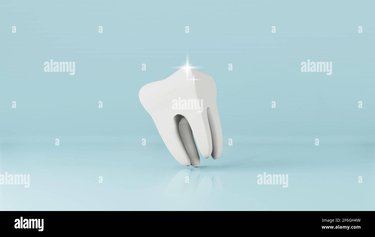 Dental model of premolar tooth, 3d rendering Stock Photo - Alamy