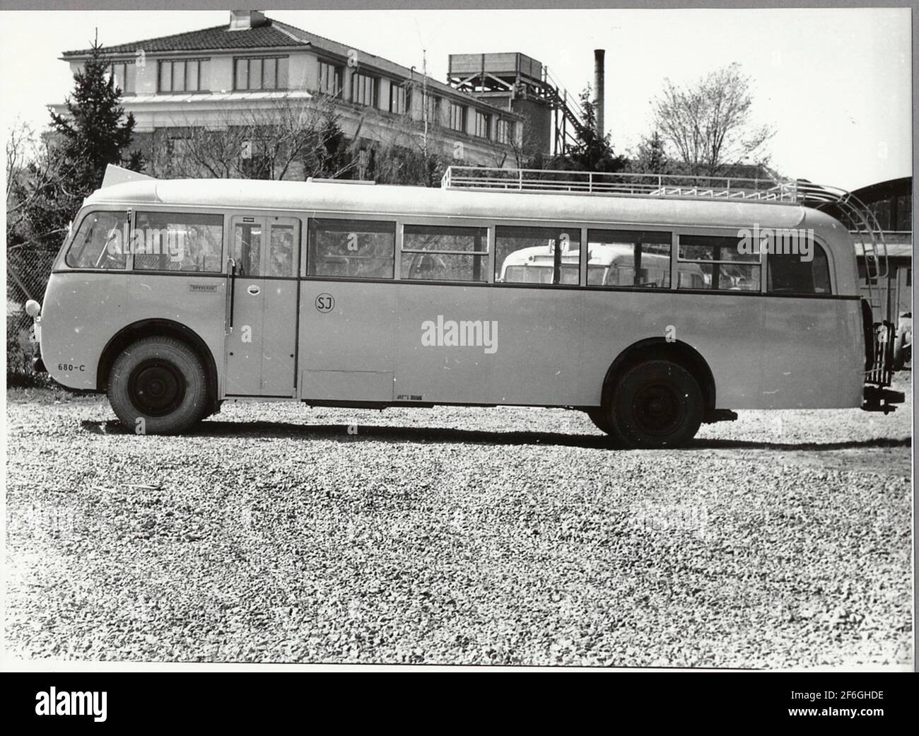 The state's railways, SJ bus 680-c Stock Photo - Alamy