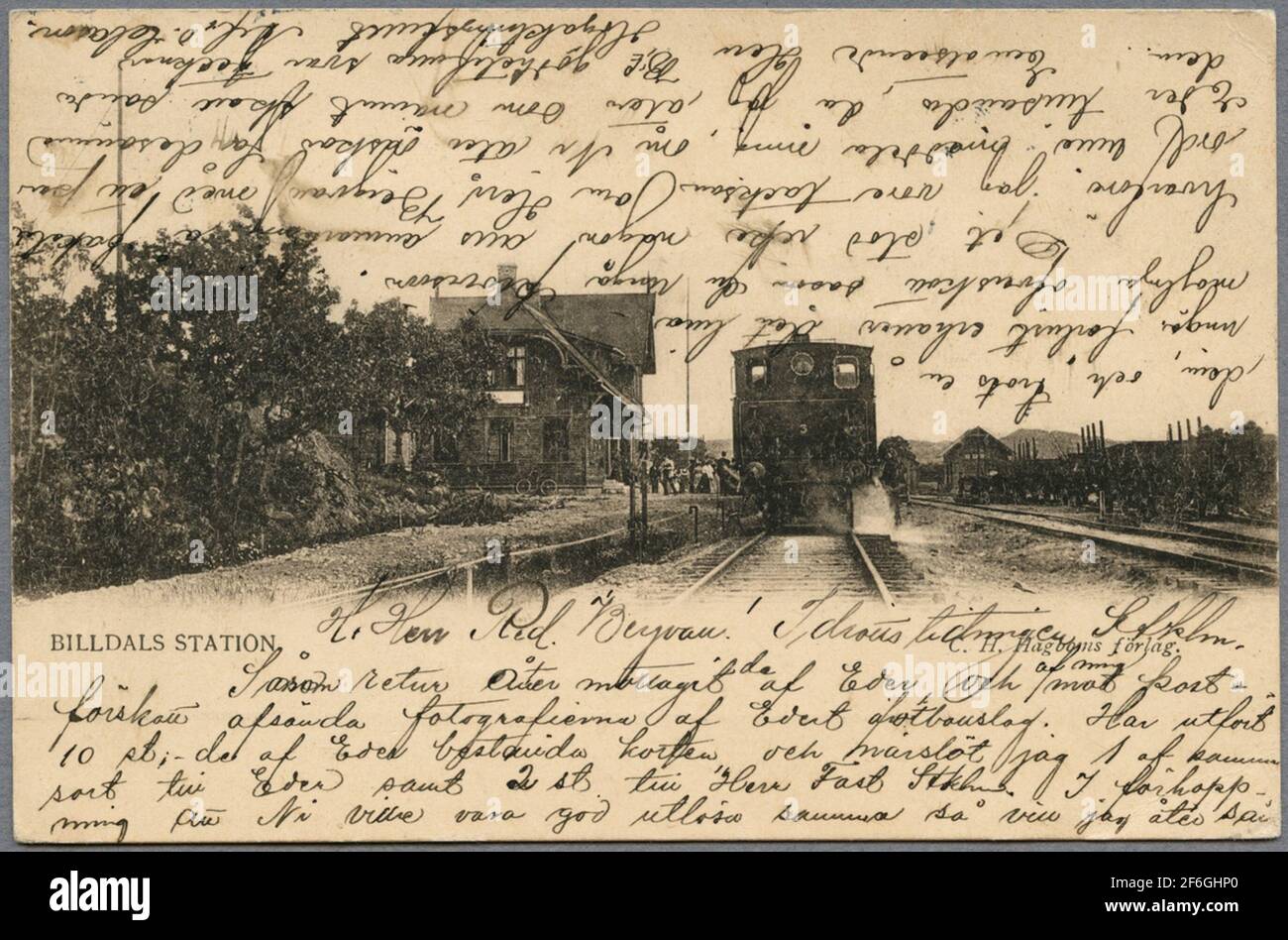 The railroad in Billdal Stock Photo - Alamy