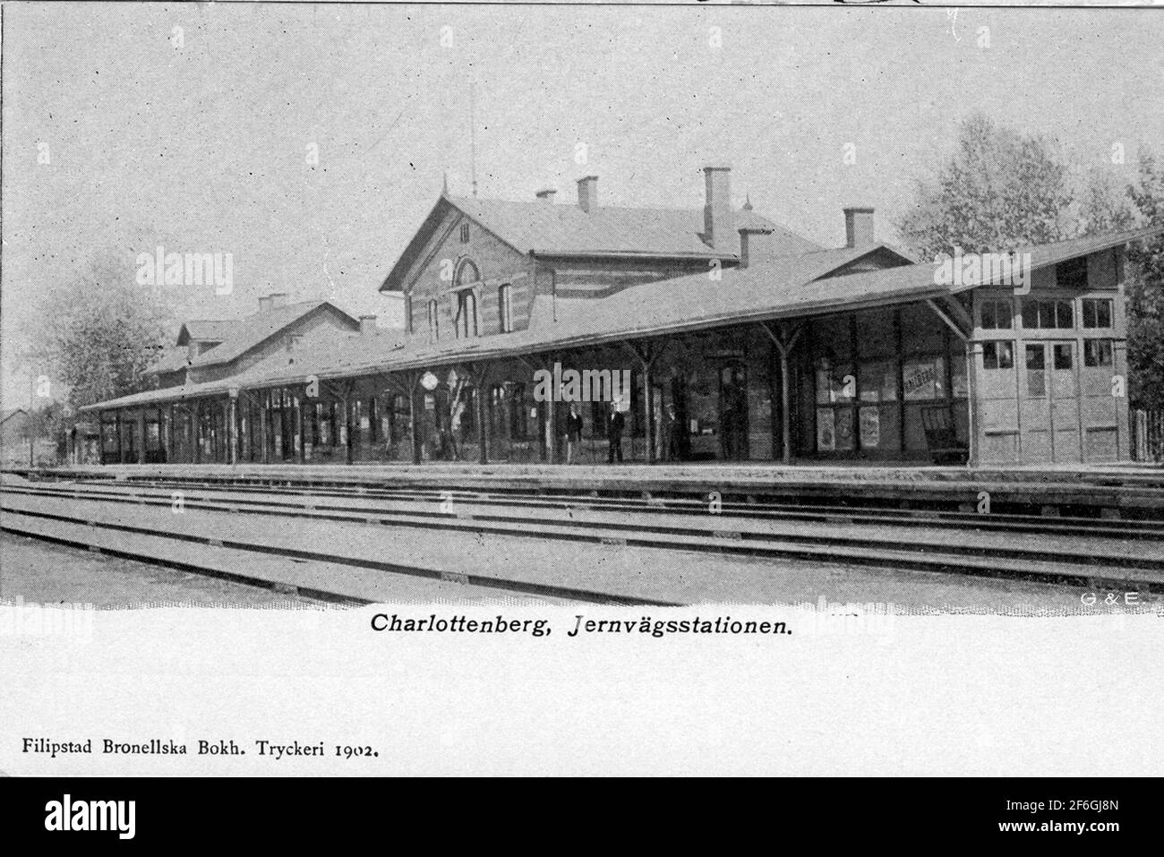 Sweden, Värmland, Värmland, Eda, Charlottenberg (depicted, city Stock ...