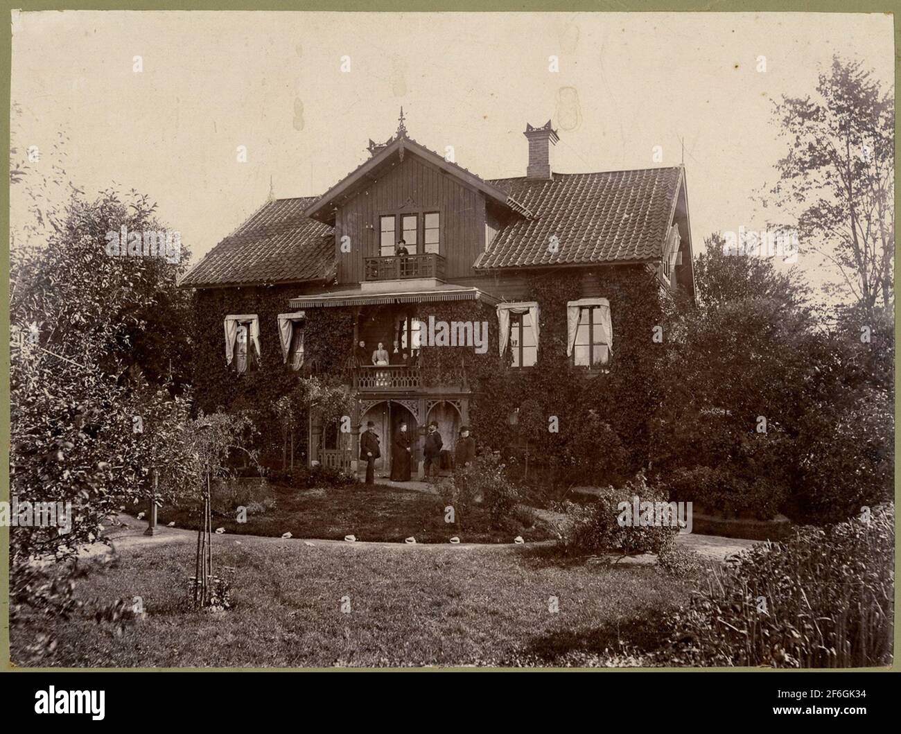The state's railways, SJ Banningen's residence in Katrineholm.Omk 1897 ...