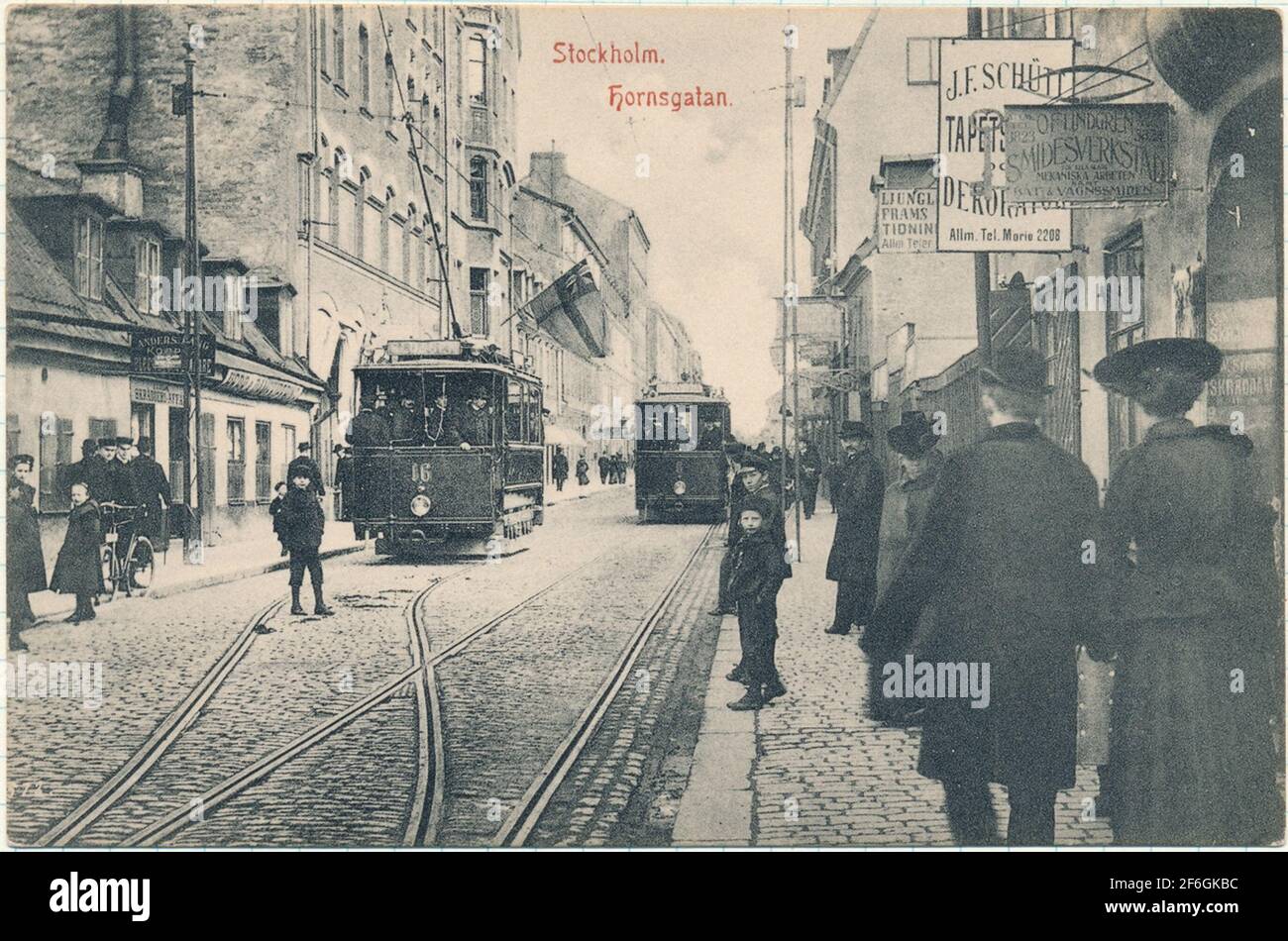 View at Hornsgatan on the south in Stockholm Stock Photo - Alamy