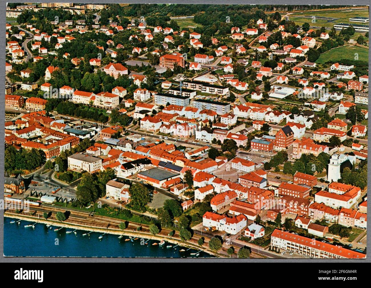 Aerial view of Ulricehamn Stock Photo - Alamy