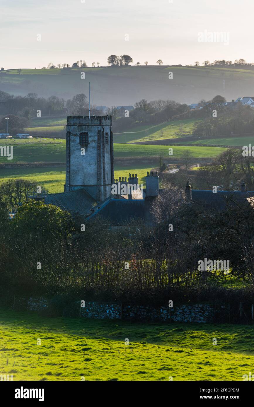 St. Mary's Church, Berry Pomeroy, Devon, England, Europe Stock Photo ...