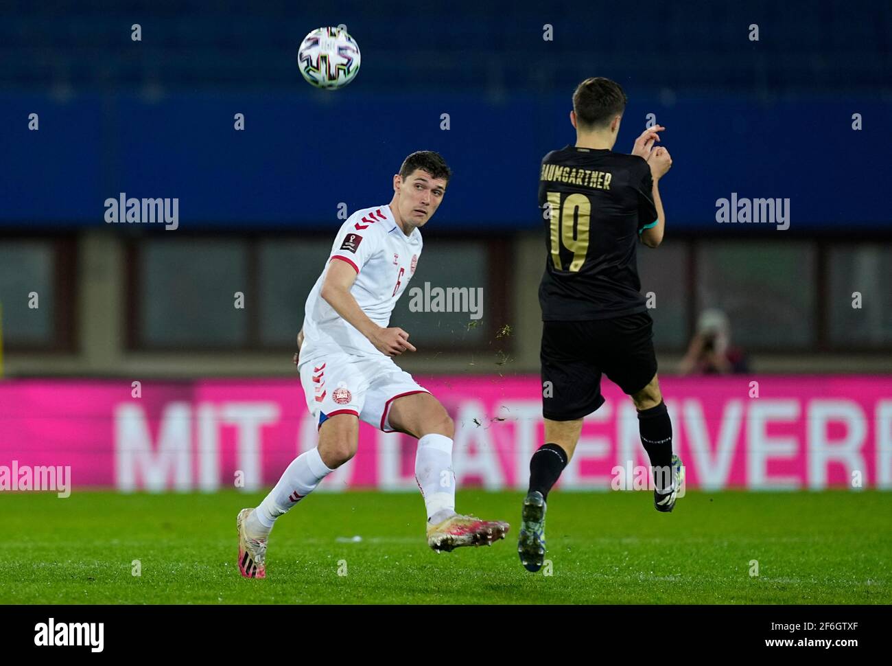 Vienna, Austria. March 31, 2021: Andreas Christensen of Denmark during ...