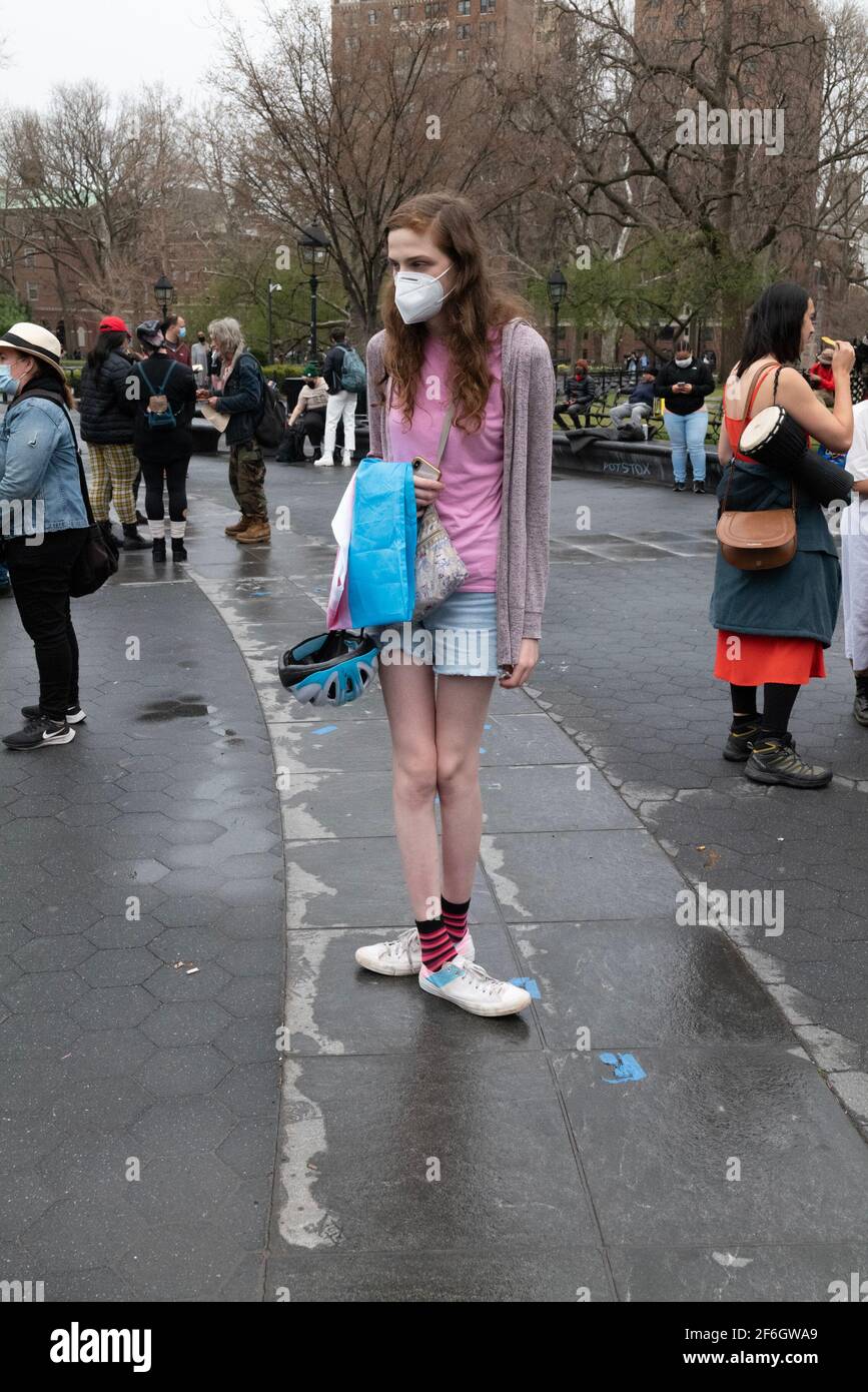 New York, New York, USA. 31st Mar, 2021. KATHERINE, a transgender woman ...