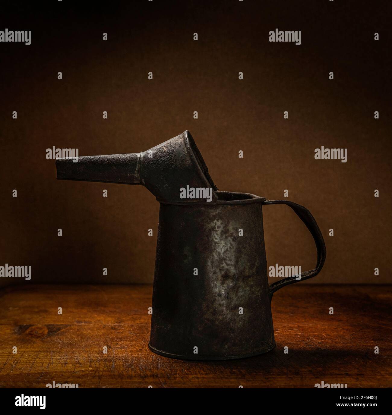Old metal jug Stock Photo - Alamy