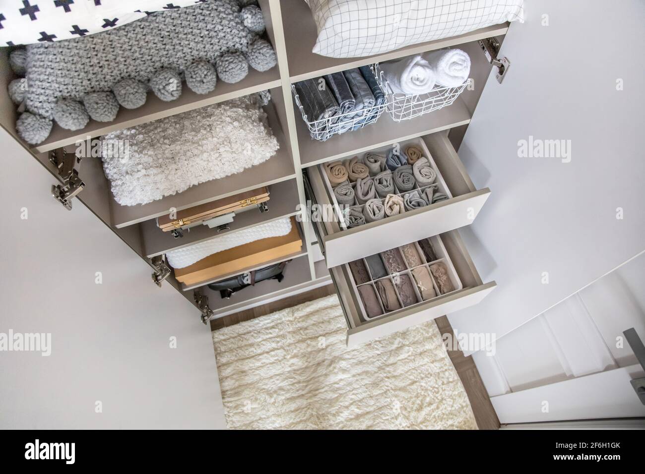 Top view of womens things and accessories Stock Photo - Alamy