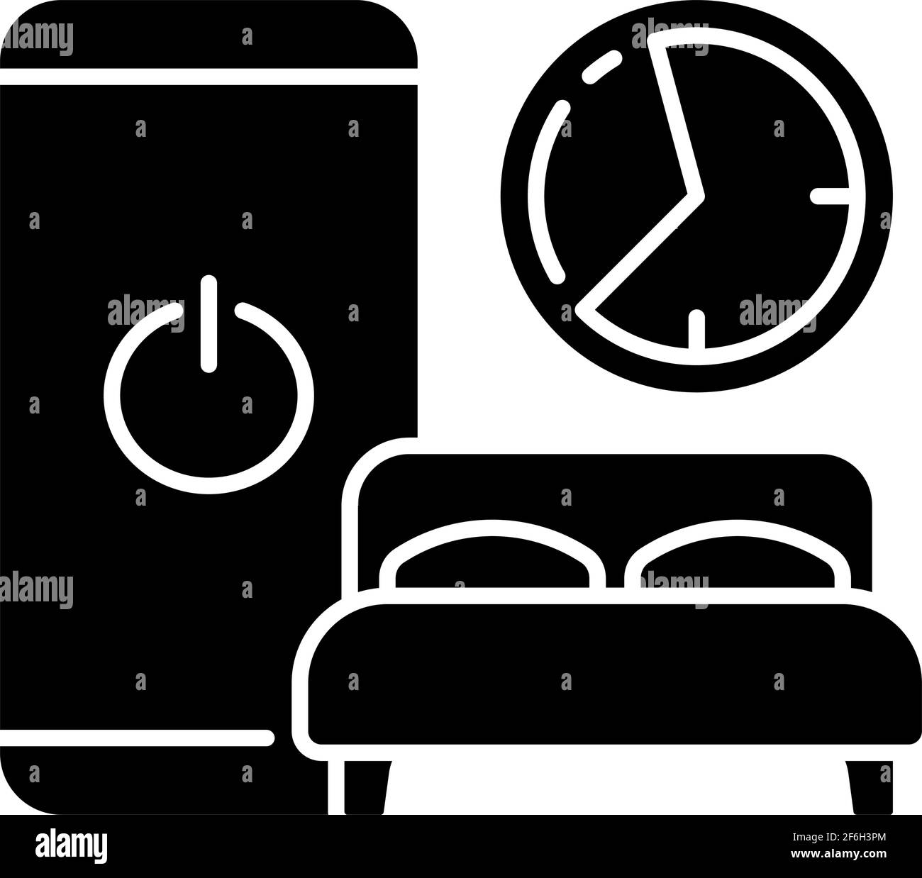 Sleep hygiene black glyph icon Stock Vector Image & Art - Alamy