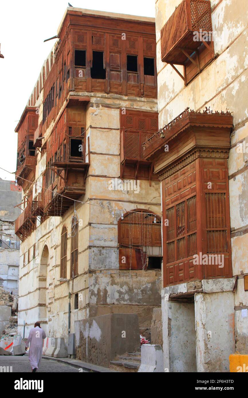 unesco world historical city in jeddah Stock Photo - Alamy