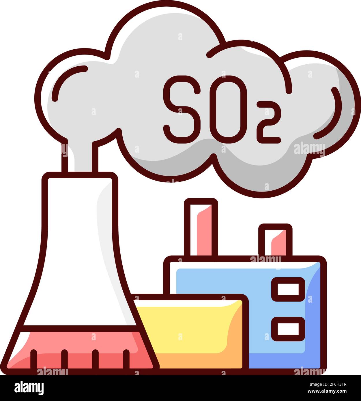 Power plant RGB color icon Stock Vector Image & Art - Alamy