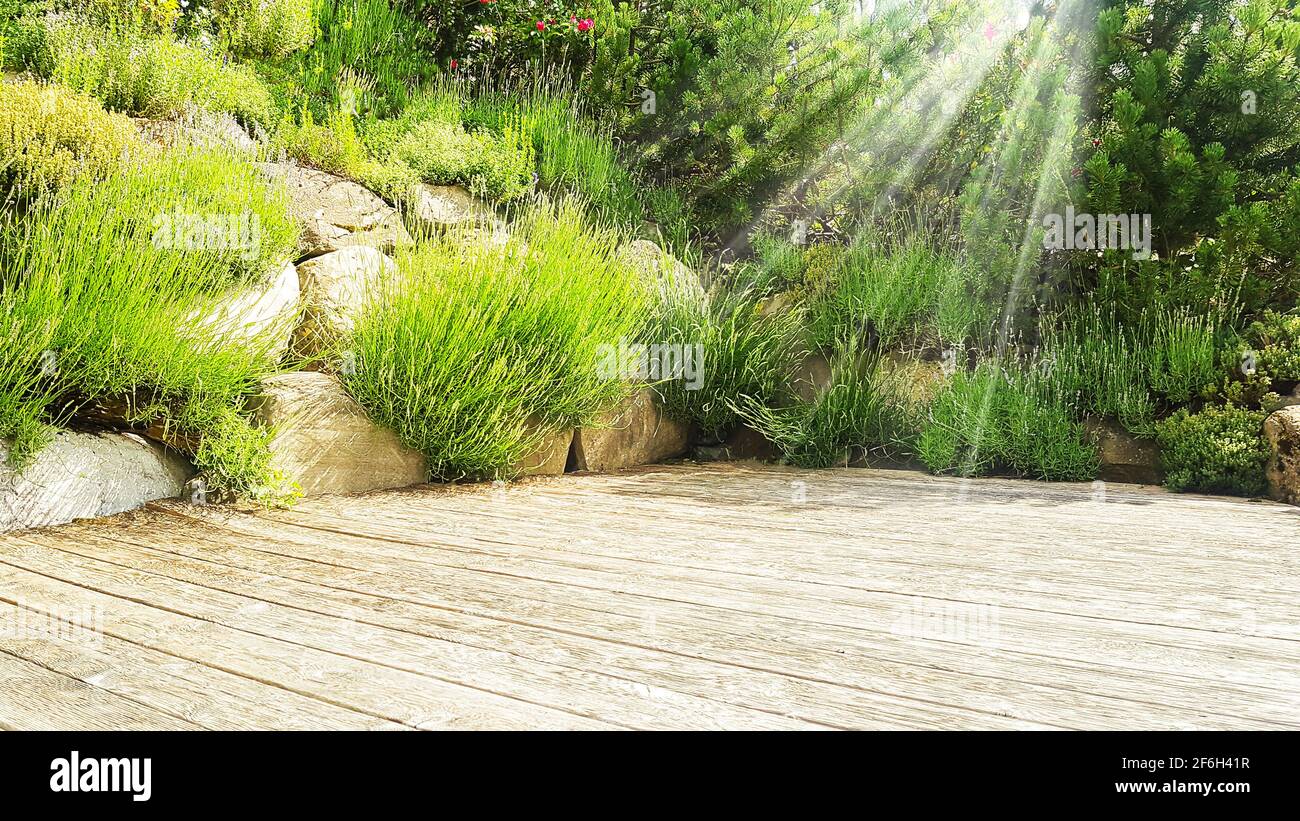 Background wood surface for products terrace template underground stone ...