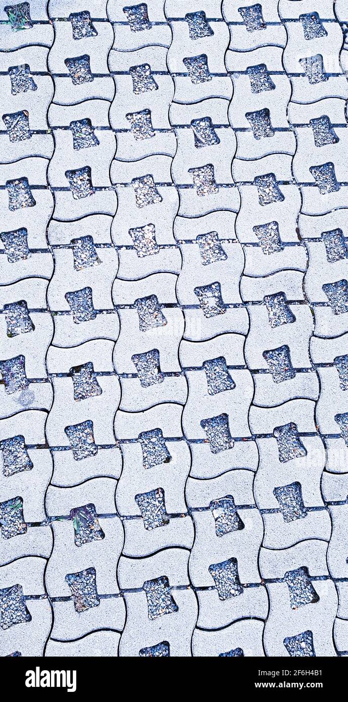 Pattern grid wavy angular rectangles structure grid network puzzle blue ...