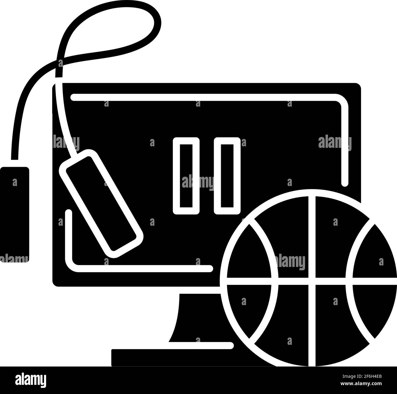 Taking exercise break black glyph icon Stock Vector Image & Art - Alamy