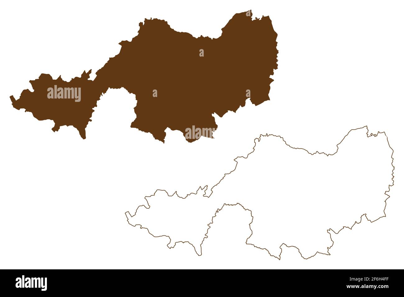 Lindau district (Federal Republic of Germany, rural district Swabia, Free State of Bavaria) map ...