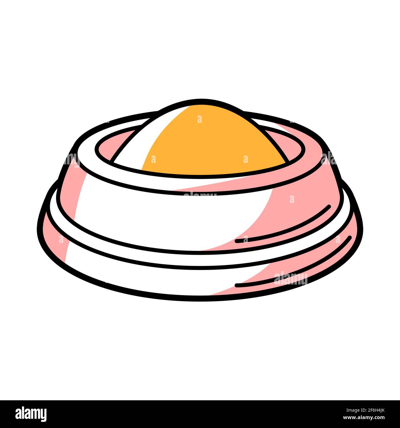 Illustration of bowl food for animals. Cartoon icon Stock Vector Image ...