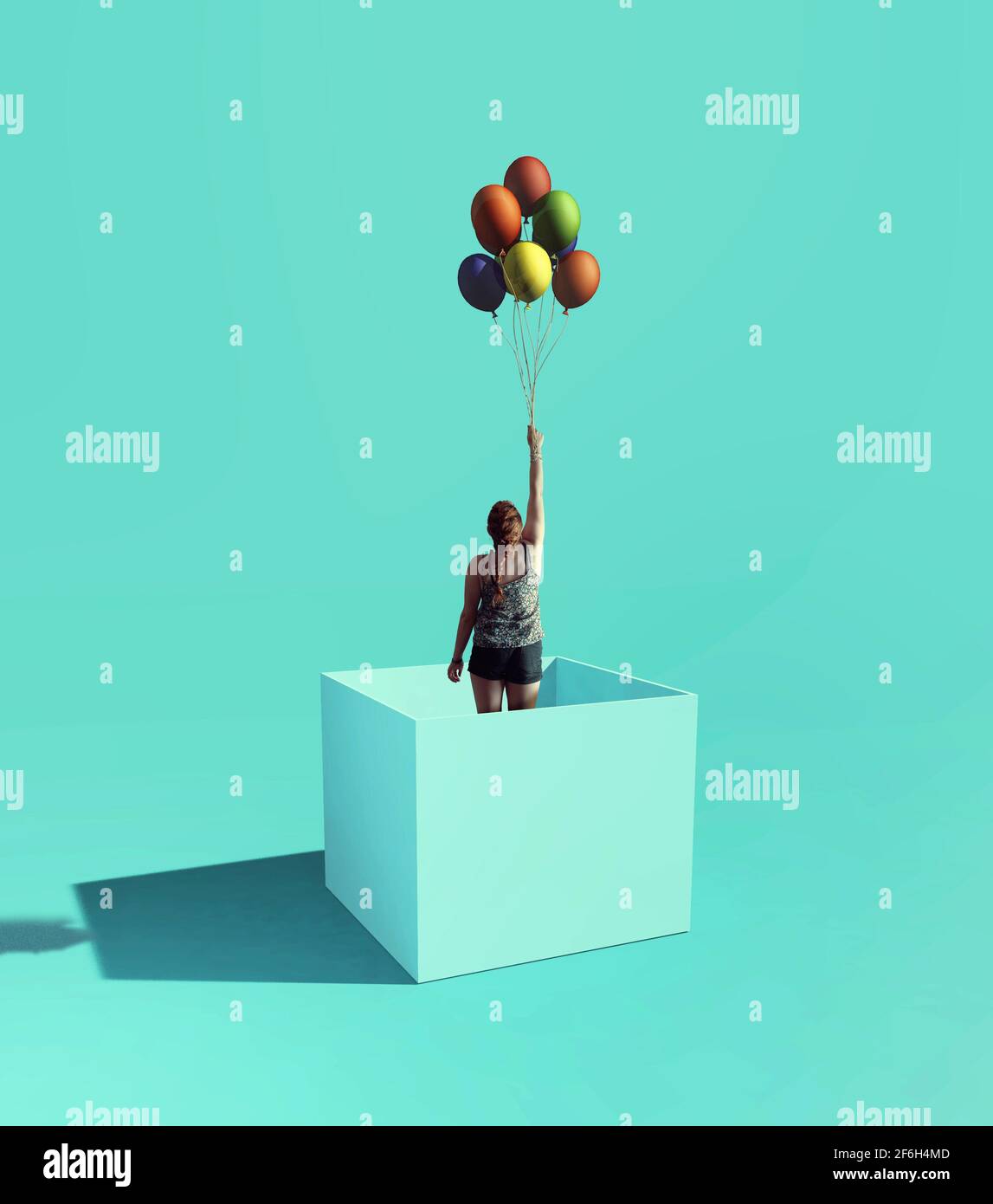 Solution out of box idea hi-res stock photography and images - Alamy