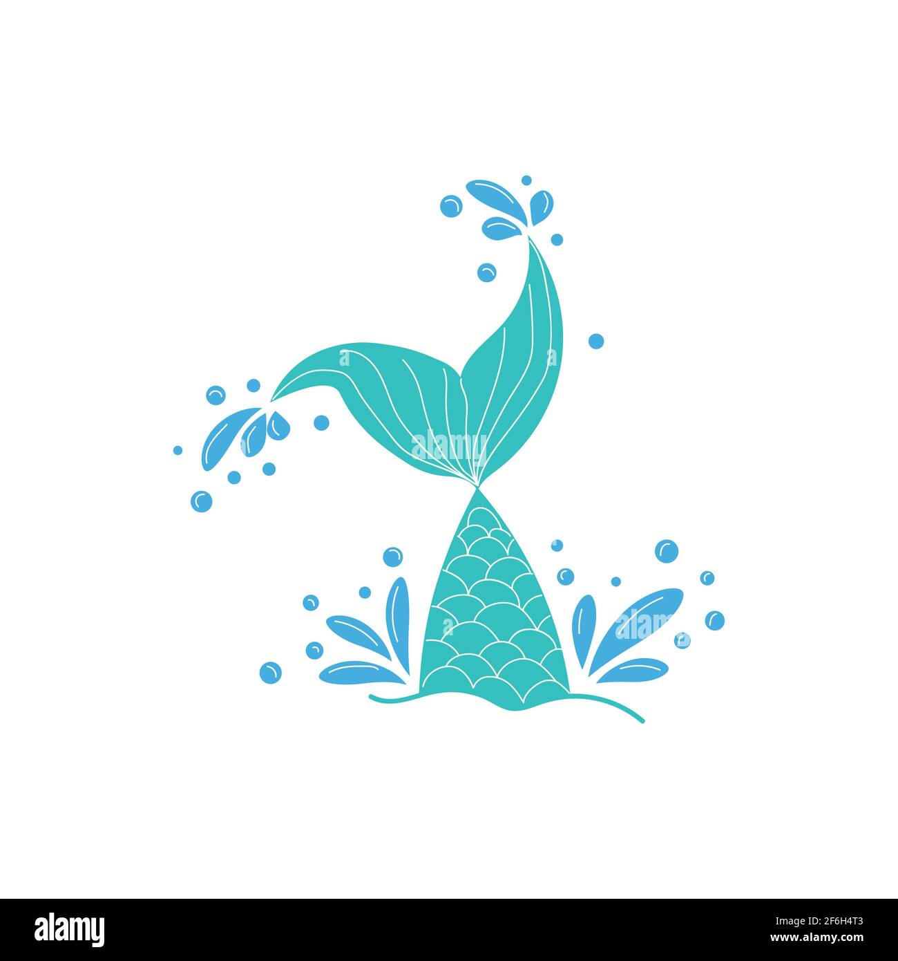 Stylized mermaid Stock Vector Images - Alamy