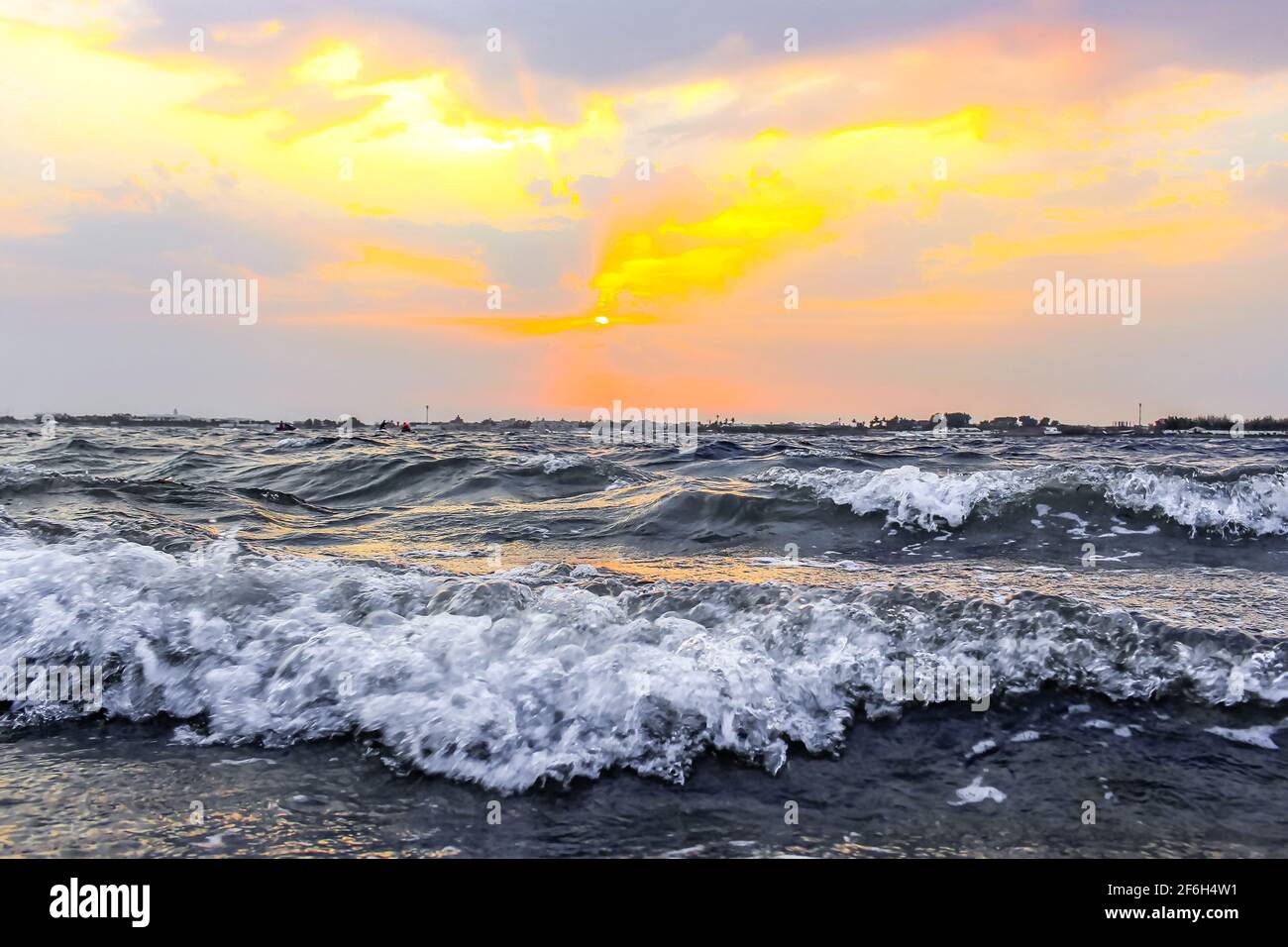 sunset over red sea jeddah Stock Photo - Alamy