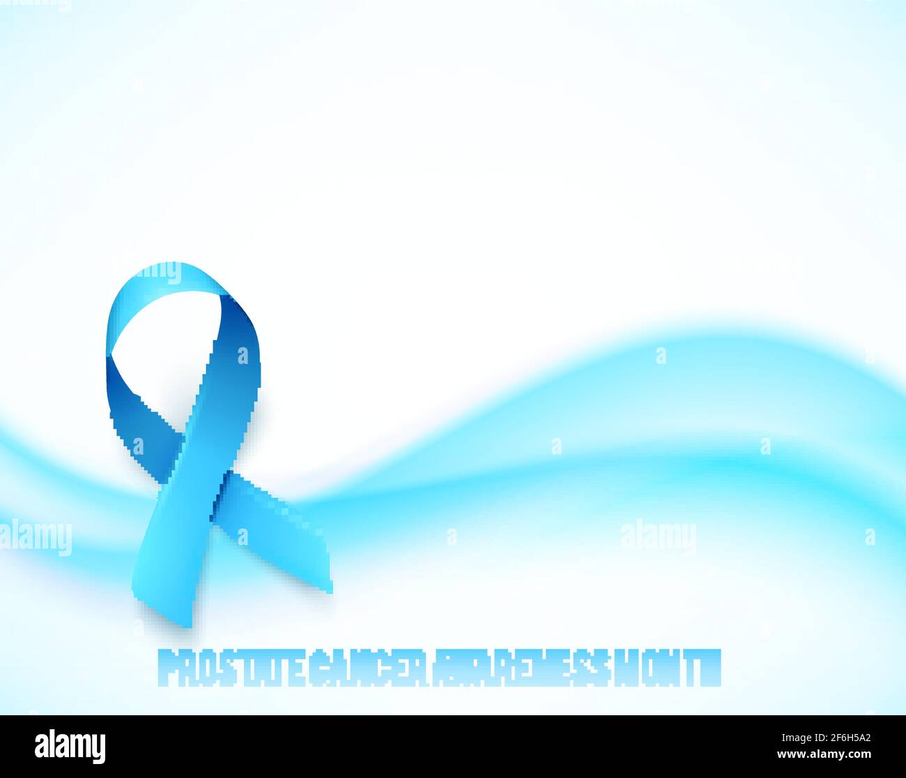 Banner for Prostate cancer awareness month in november. Word hope with ...
