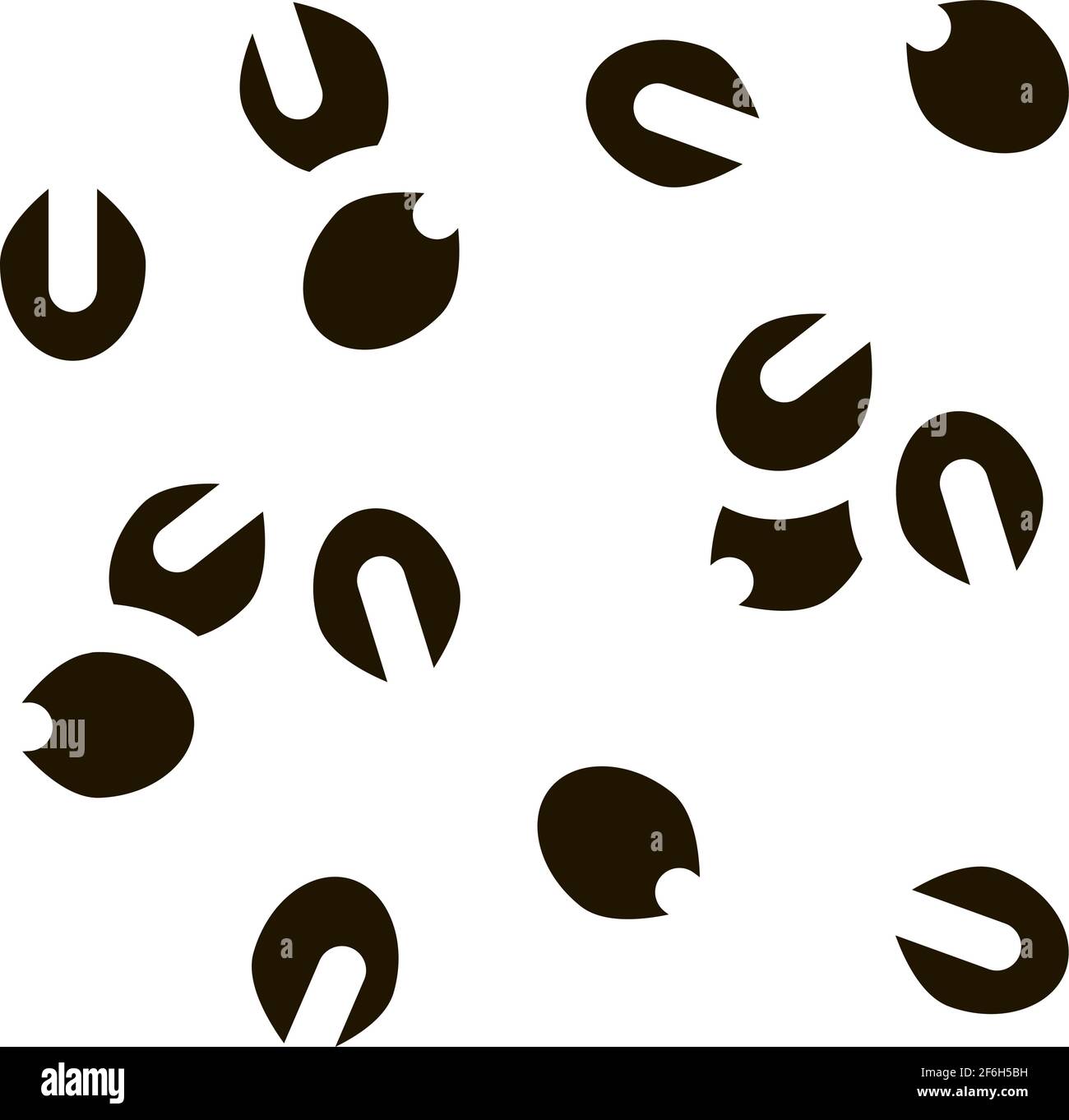 nuts seeds icon Vector Glyph Illustration Stock Vector Image & Art - Alamy