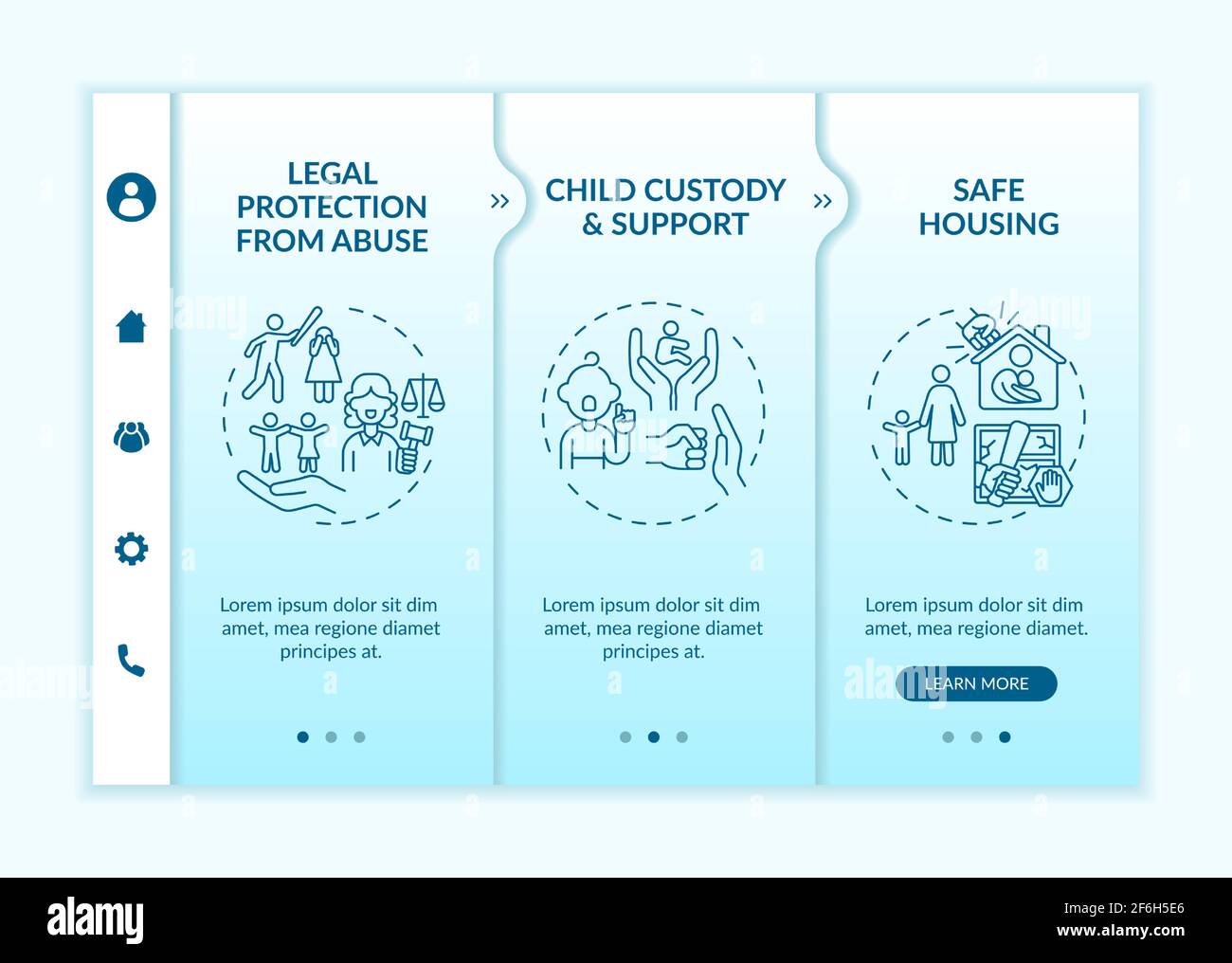 Domestic violence survivors Stock Vector Images - Alamy