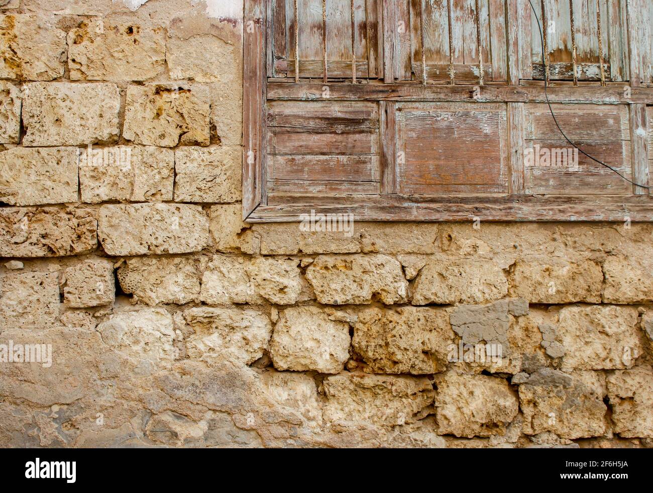 old wrick wall texture in historiocal city jeddah Stock Photo - Alamy