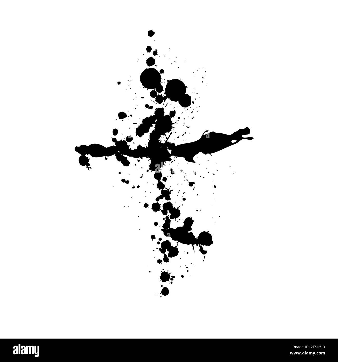 Vector banner or illustration on the religious theme. Abstract black ...