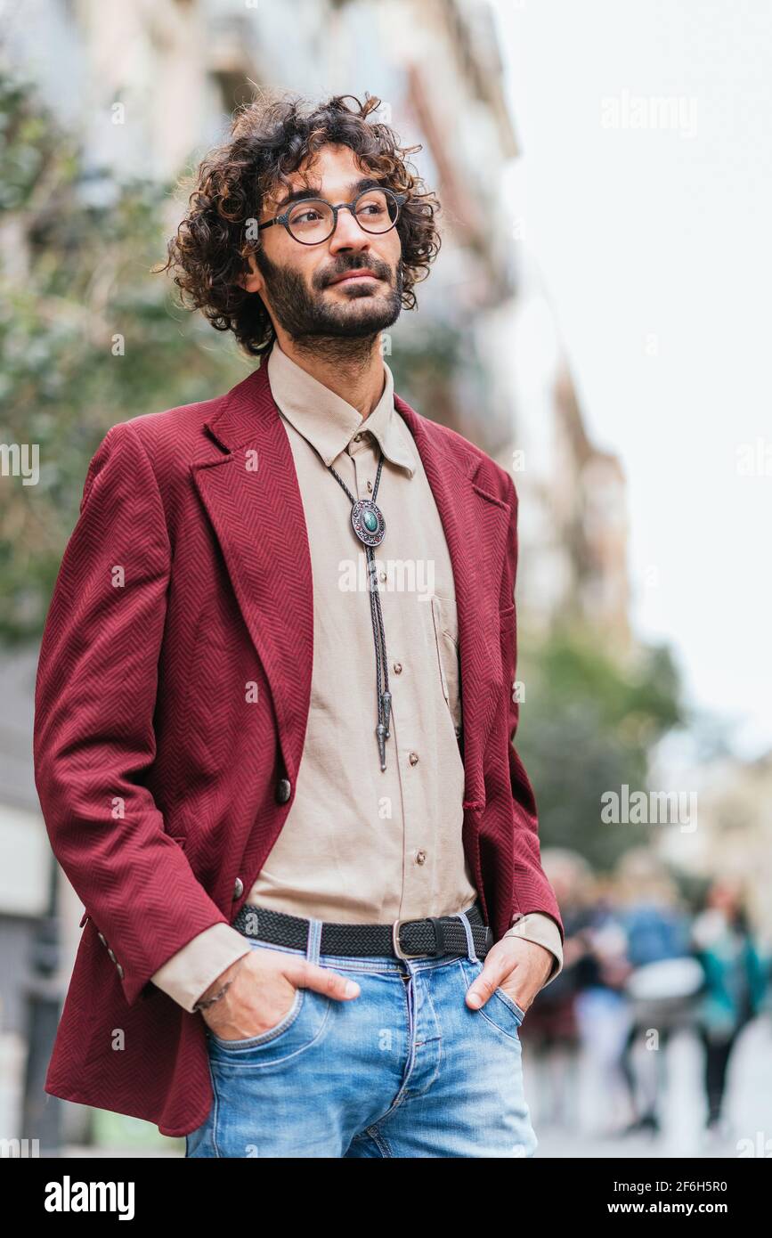 Dark haired handsome young man hi-res stock photography and images - Alamy