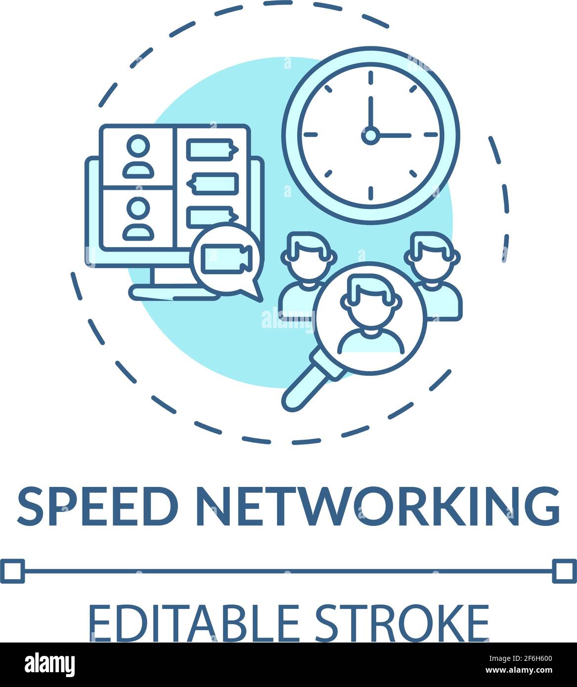 Speed networking concept icon Stock Vector Image & Art - Alamy