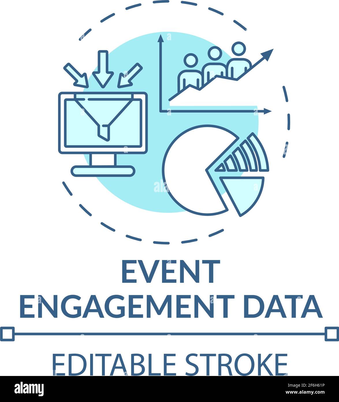 Event engagement data concept icon Stock Vector Image & Art - Alamy