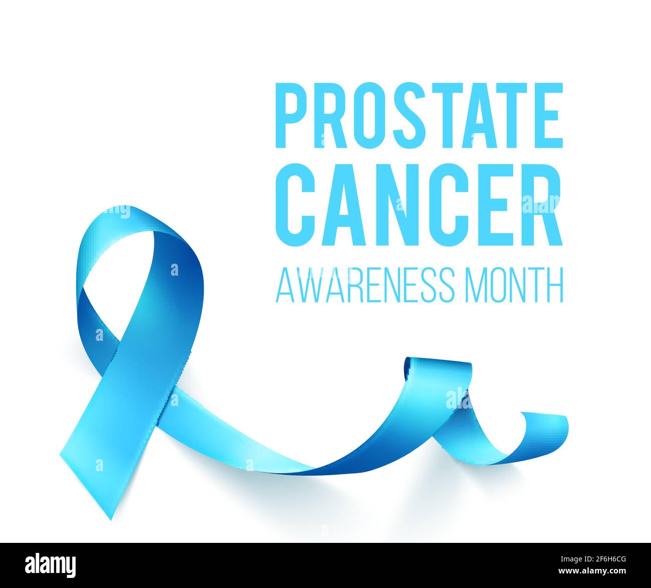 Banner for Prostate cancer awareness month in november. Word hope with ...