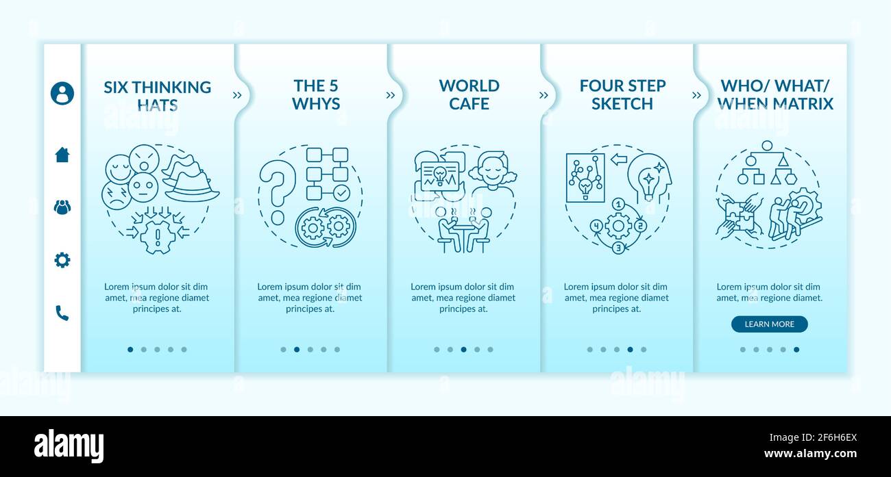 Problem Solving Methods Onboarding Vector Template Stock Vector Image And Art Alamy