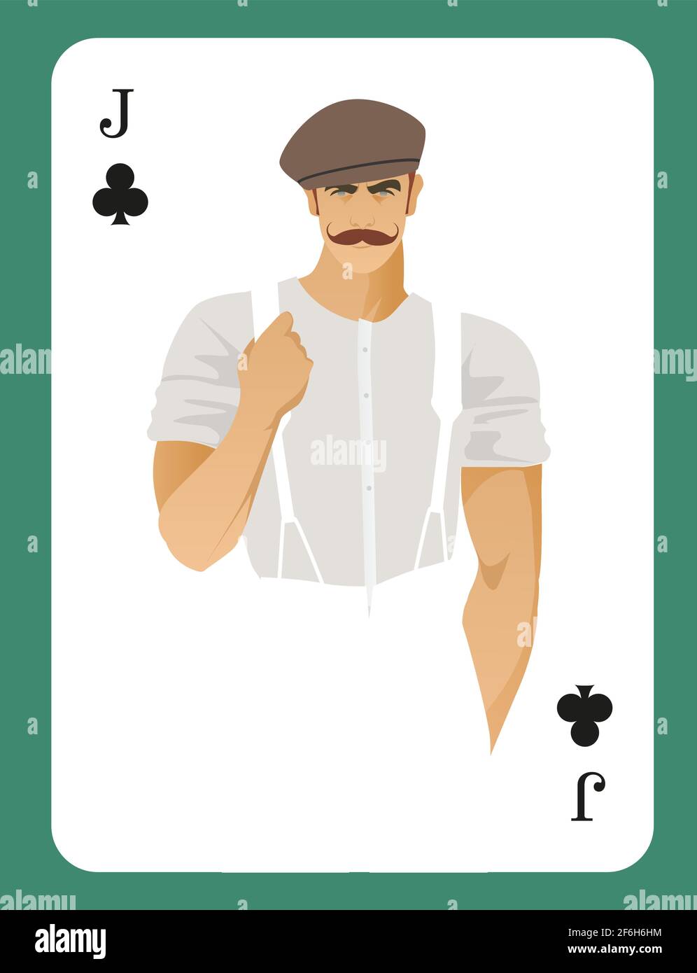 Cartoon illustration man playing cards Stock Vector Images - Alamy