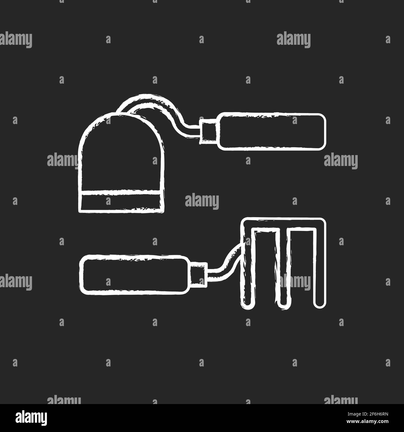 Hoe on white background Stock Vector Images - Alamy