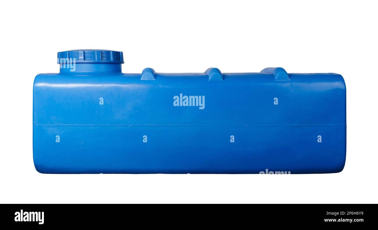 Huge plastic tank for water isolated on white Stock Photo - Alamy
