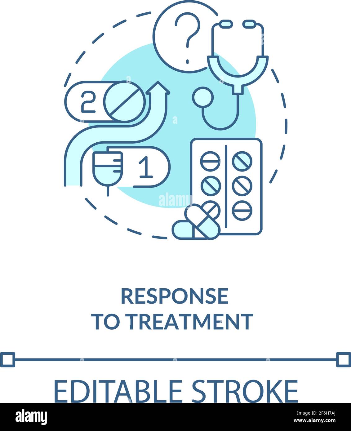 Response to treatment concept icon Stock Vector Image & Art - Alamy