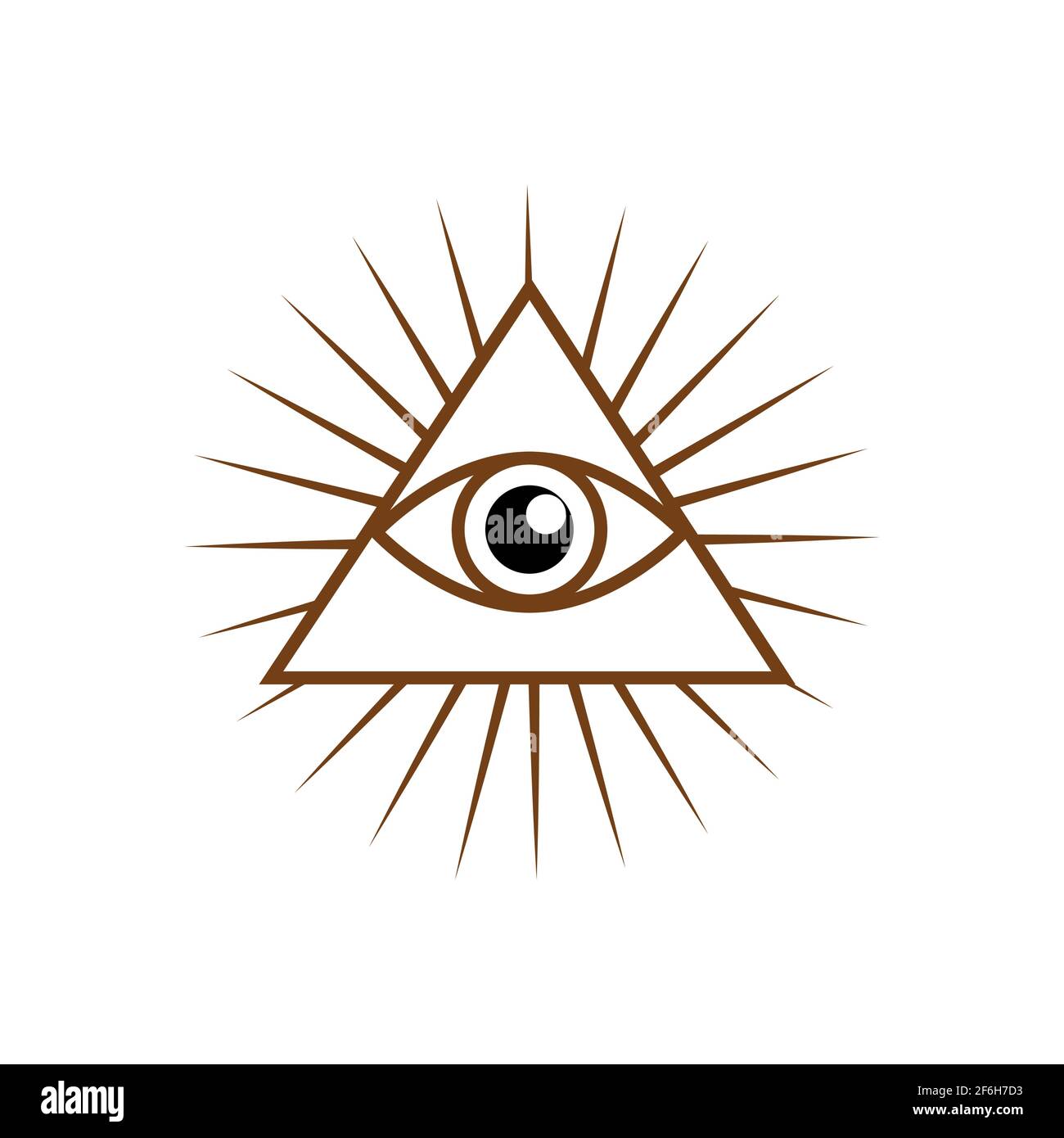 Evil eye pastel isolated. Magic, witchcraft, occult symbol. Hamsa eye ...